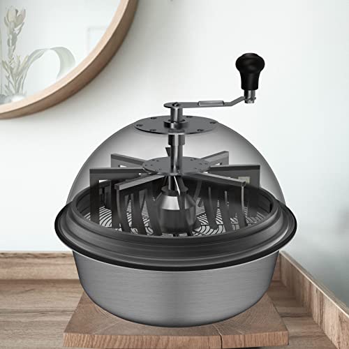 AC Infinity Bud Leaf Bowl Trimmer 19", Clear Visibility Dome with Sharp Stainless Steel Blades, for Twist Spin Cutting Leaves, Buds, Flowers, Hydroponics Plants