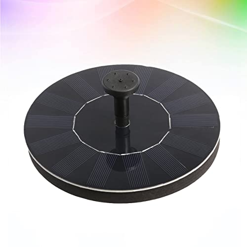 BESPORTBLE Fountain Pond Different Professional Fontain Pump, for Garden Park Pump Tank, Pond, Black Floating Solar and Pool Bird Water W Bath, Round Fish with Nozzles Decoration Waterfall