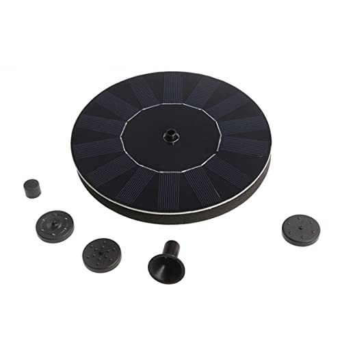 BESPORTBLE Fountain Pond Different Professional Fontain Pump, for Garden Park Pump Tank, Pond, Black Floating Solar and Pool Bird Water W Bath, Round Fish with Nozzles Decoration Waterfall
