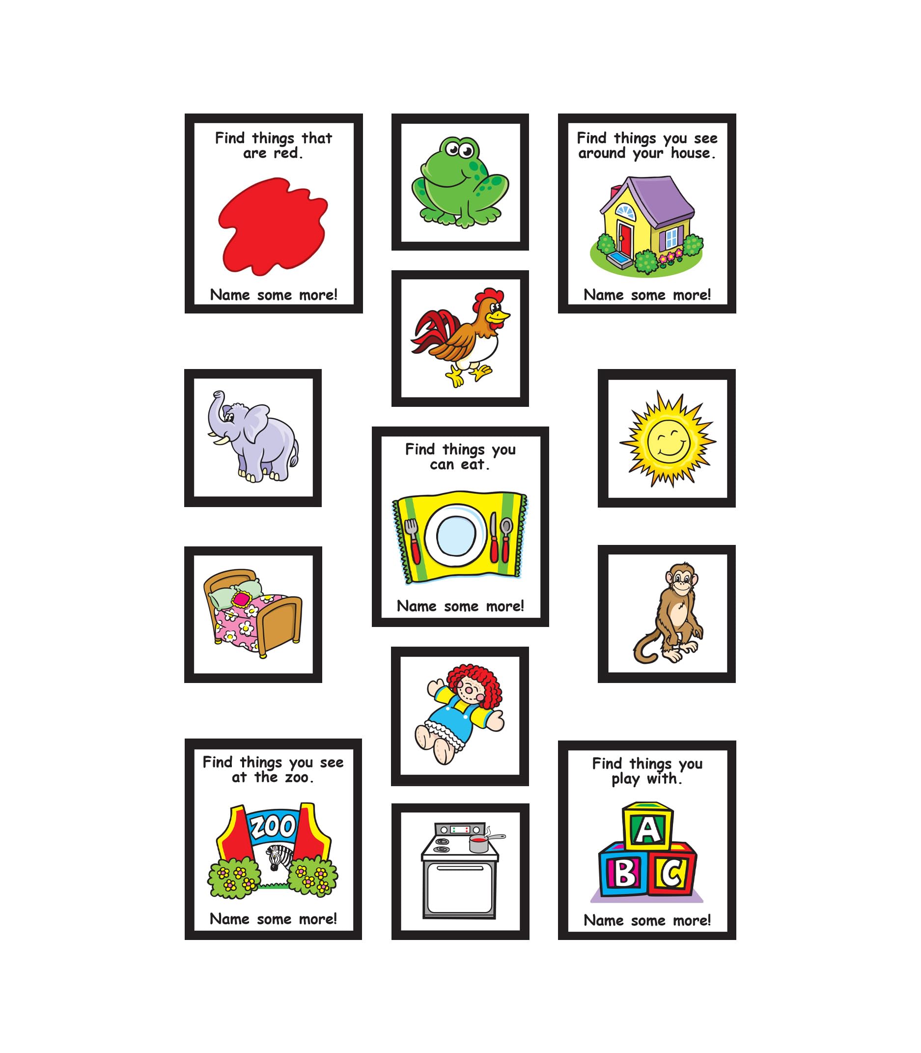 Super Duper Publications | Magnetic Let's Find and Name Things Board Game | Educational Learning Resource for Children