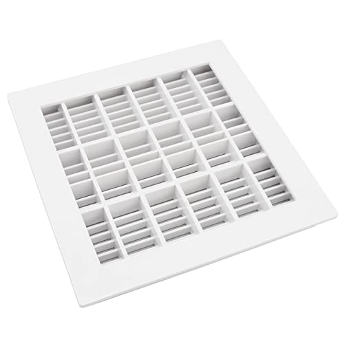 RvSky Garden Supplies Pool Main Drain 25.3x25.3cm Replacement Pool Square Main Drain for Swimming Pools Massage Pools SPA Pools White