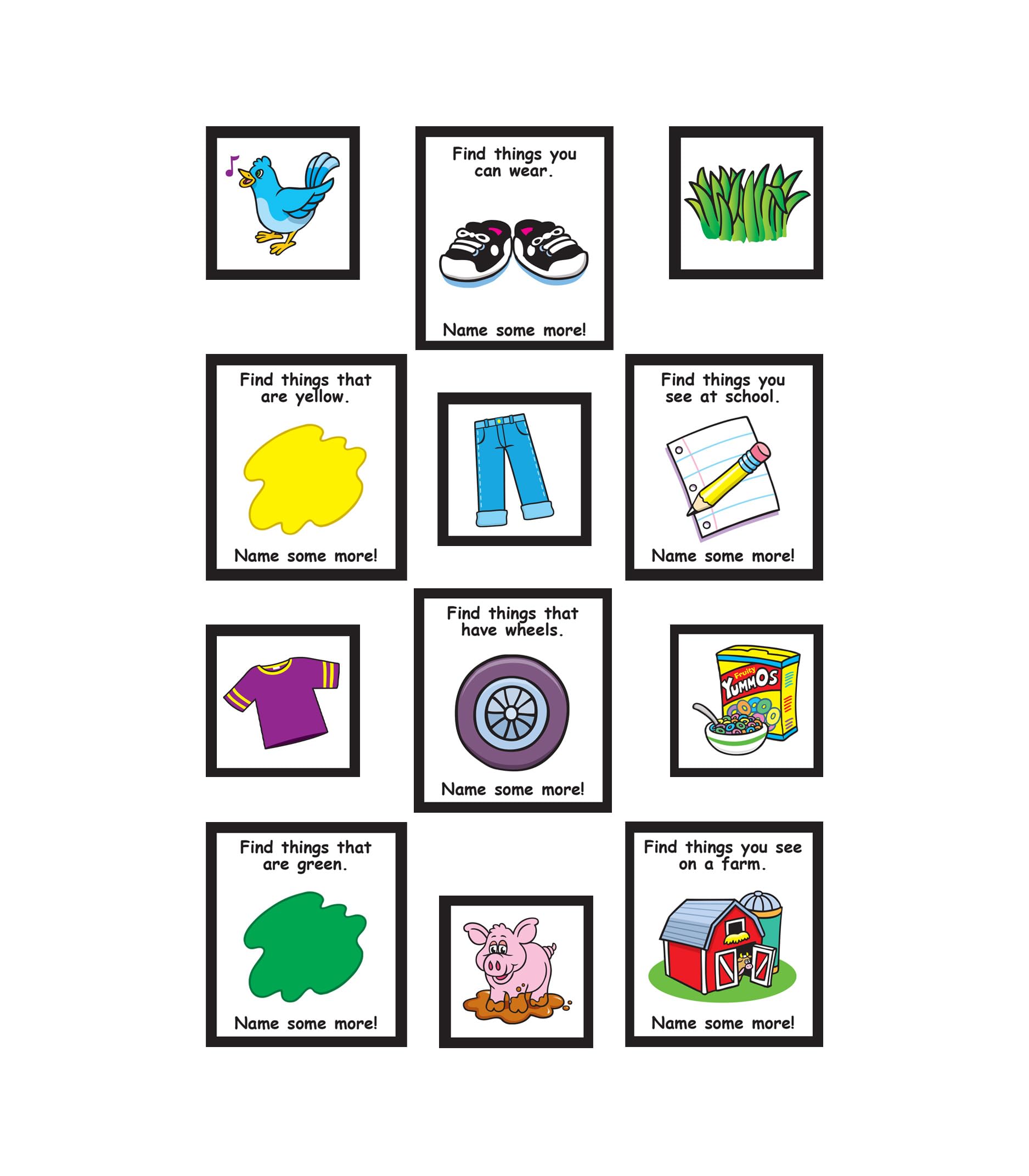 Super Duper Publications | Magnetic Let's Find and Name Things Board Game | Educational Learning Resource for Children