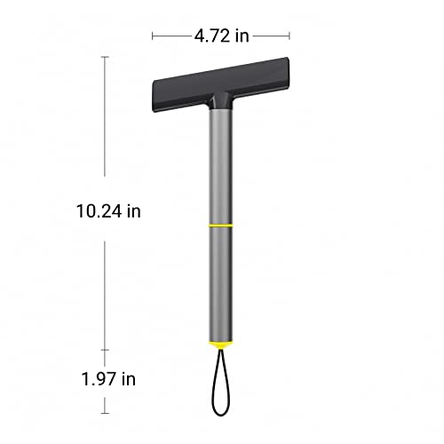 10inch Snow Shovel for Car, Handheld Foldable Lightweight Aluminum Portable Snow Shovel, Parent-Child Playing Snow, Shovel for Garden, Car, Camping with Extra Ice Scrape