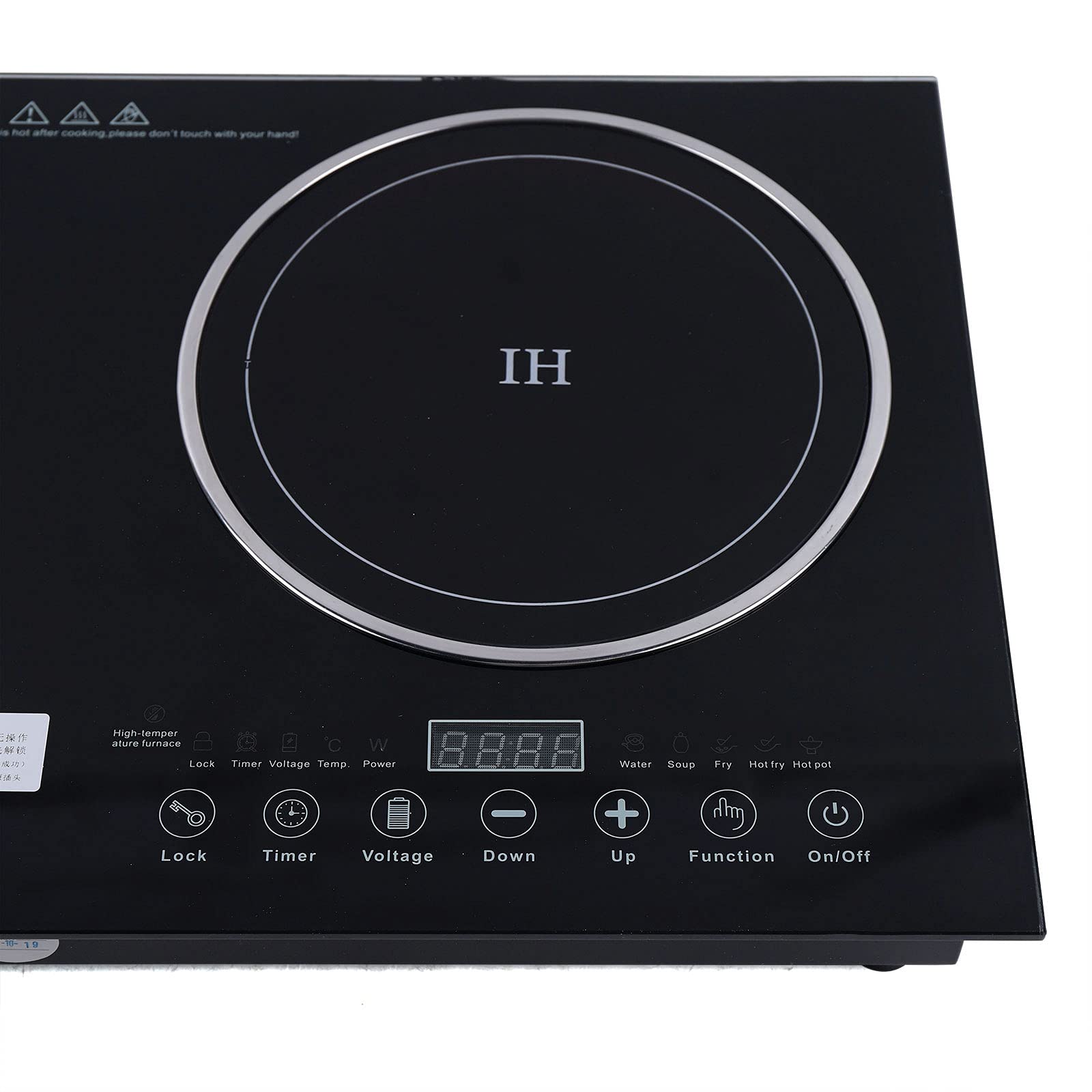 1200W+1400W Double Induction Cooktop, Portable Electric Induction Cooker and Ceramic-Cooker, Commercial Induction Cooktop, Hot Plate Countertop Burner, Electric Hot Plate with Sensor Touch