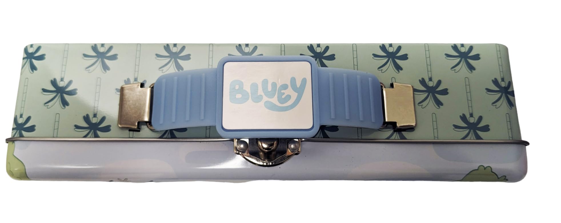 The Tin Box Company Bluey Pencil Box with Handle Clasp & Hinge, Model: 479407-12