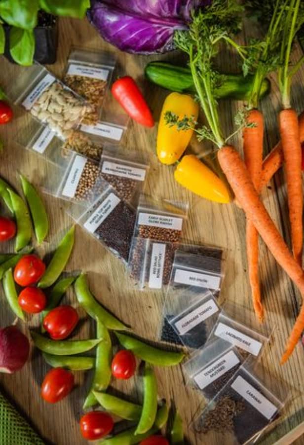 ARK Seed Kits Heirloom, Organic Seed KIT | ARK Backyard Seed KIT | 100 Organic, Non-GMO, Heirloom Seeds | 30 Varieties - 10,000+ Heirloom Seeds | Plant Organic Vegetables, & Herbs
