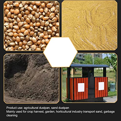 Snow Shovel, PP Plastic Garden Shovel Tough for Street Sweeper for Fallen Leaves for Rubbish(39 X 30cm / 15.4 X 11.8in)