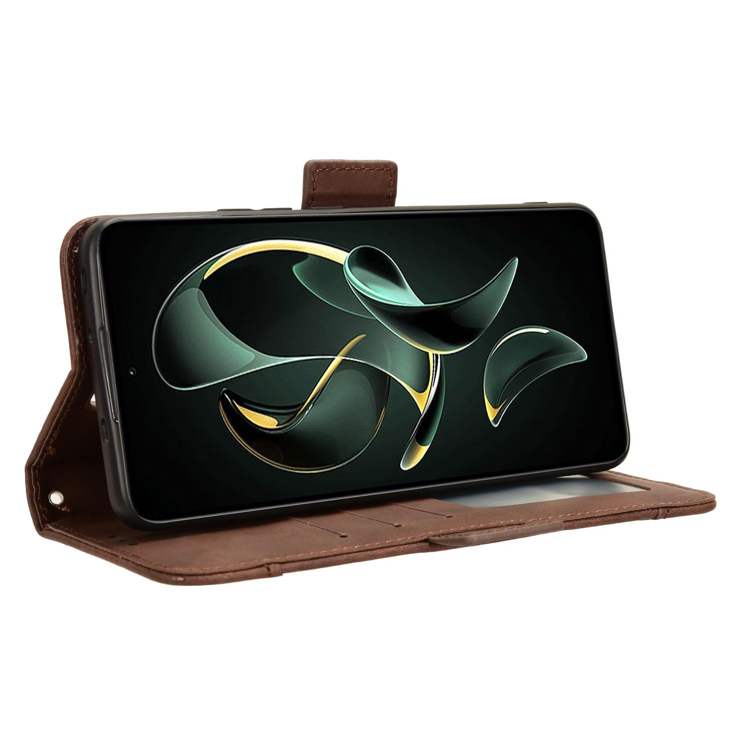 Compatible with Sony Xperia 1 III Case,PU Leather Kickstand Card Holders Compatible with Sony Xperia 1 III Flip Magnetic Closure Protection Phone Wallet Cover Brown