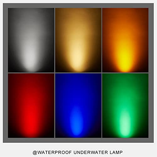 TWXG Rotatable LED Pool Light,24V AC/DC RGB Swimming Pool Landscape Light Stainless Steel Courtyard Lights for Party Gardens, Squares, Fountains, Ponds and Yards