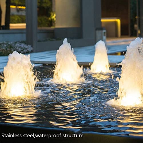 TWXG Rotatable LED Pool Light,24V AC/DC RGB Swimming Pool Landscape Light Stainless Steel Courtyard Lights for Party Gardens, Squares, Fountains, Ponds and Yards