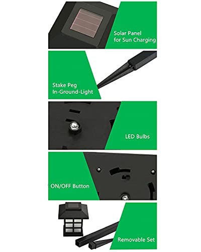 NEWOTE Outdoor Solar Pathway Lights Waterproof 2-Packs Outside LED Decorative Lights Landscape Lighting for Yard Patio Driveway Garden (White)