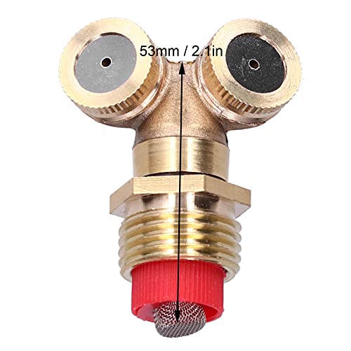 Water Spray Head, Irrigation Accessory Garden Spray Nozzle Brass Nozzle for Watering for Flowers Greenhouses for Gardens for Greenhouses