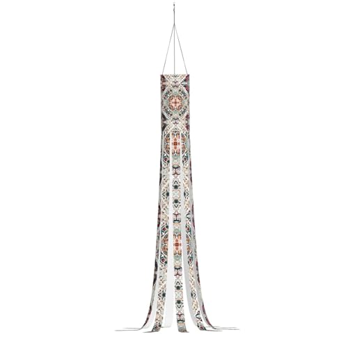 Mandala Boho Luxury Oriental Tile Halloween Windsocks Flag 59 Inch, Flag Wind Socks Outdoor Hanging Decoration Halloween Decorations Halloween Decor Outdoor For Home Yard Patio Lawn Garden
