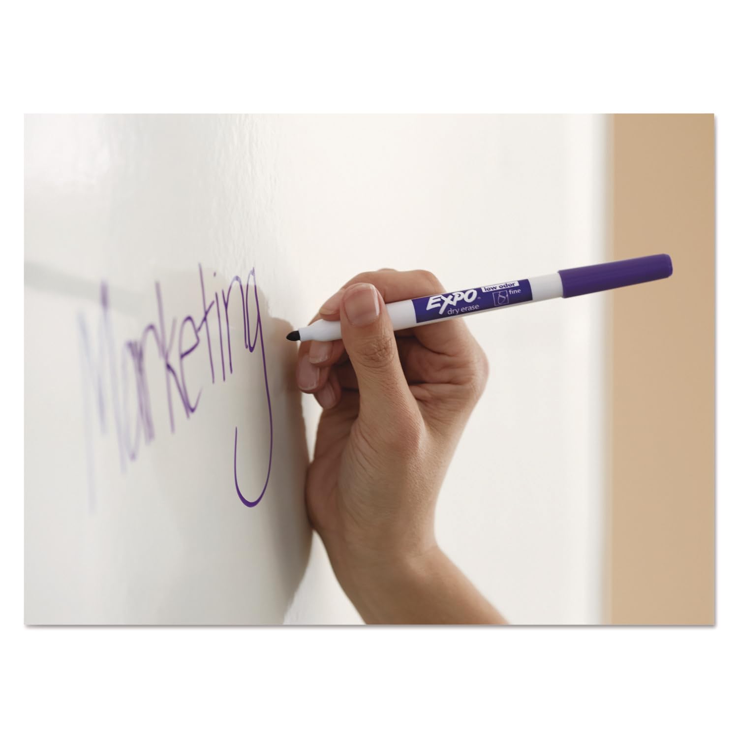 EXPO Low Odor Dry Erase Markers, Fine Tip, Black, 36 Count