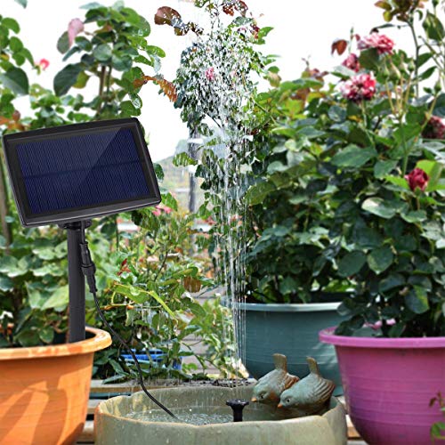 OCGIG Solar Power Fountain 180L/H Pump Pool Fish Garden Pond Watering Submersible Tool