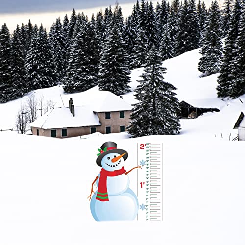 Snowflake Snow Measuring Instrument Snowmobile Snow Measuring Instrument Metal Snow Measuring Ruler Outdoor Garden Ornaments Ashtray Molding Set (#B-Beige, One Size)