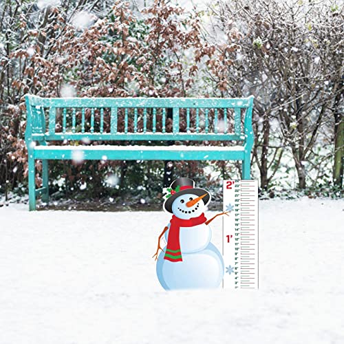 Snowflake Snow Measuring Instrument Snowmobile Snow Measuring Instrument Metal Snow Measuring Ruler Outdoor Garden Ornaments Ashtray Molding Set (#B-Beige, One Size)
