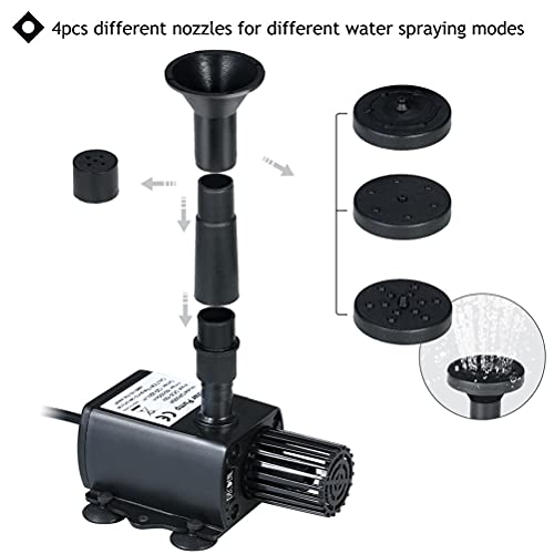 XXXDXDP Solar Floating Water Fountain for Garden Pool Pond Birdbath Decoration Solar Powered Fountain Water Pump ( Size : 2W 9V )