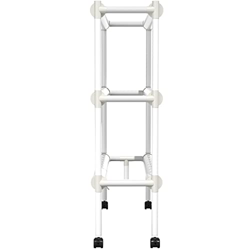 VEVOR Hydroponics Growing System, 54 Sites 6 Food-Grade PVC-U Pipes, 3 Layers Indoor Planting Kit with Water Pump, Timer, Nest Basket, Sponge for Fruits, Vegetables, Herb, White