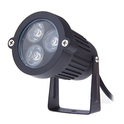 Lemonbest® Pack of 2 Outdoor Water-Resistant LED Lawn Garden Landscape Lamp Wall Yard Path Patio Lighting Spot Lights Green AC Spiked Stand with Power Plug