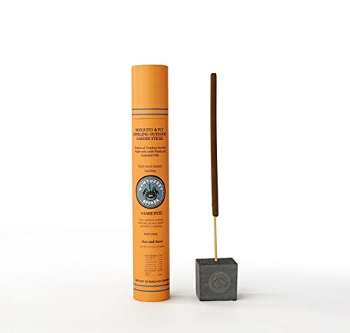 Nantucket Spider Garden Incense Sticks | Repellent for Mosquitos and Flies | Long Lasting with Pleasant Fragrance | Sun and Sand - Pack of 14