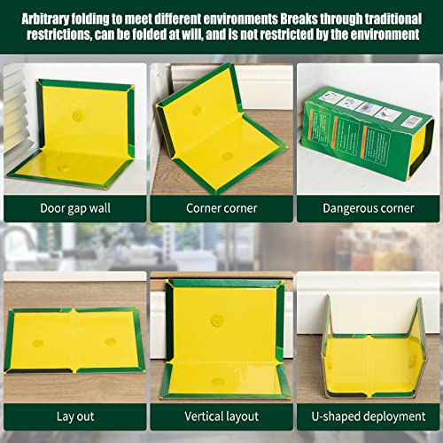 25 Pcs Mouse Traps Mouse Glue Traps with Enhanced Stickiness Sticky Traps for Mice and Rats Sticky Pads Mouse Glue Boards Pest Control Traps for House Indoor Outdoor Easy to Set (10.4'' x 7.4'')
