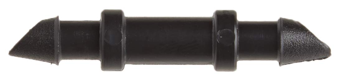 Raindrip 312050B Single Barbed Connectors, 1/4-Inch, 50 Per Bag, Blacks