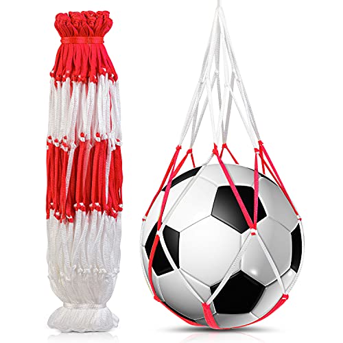 20 Pack Melon Hammocks Cradles, Melon Hammock for Trellis Heavy Duty Watermelon Nets, Pumpkin Support Hanging Bags for Growing Cantaloupes Honeydew in Vertical Garden (Red & White)