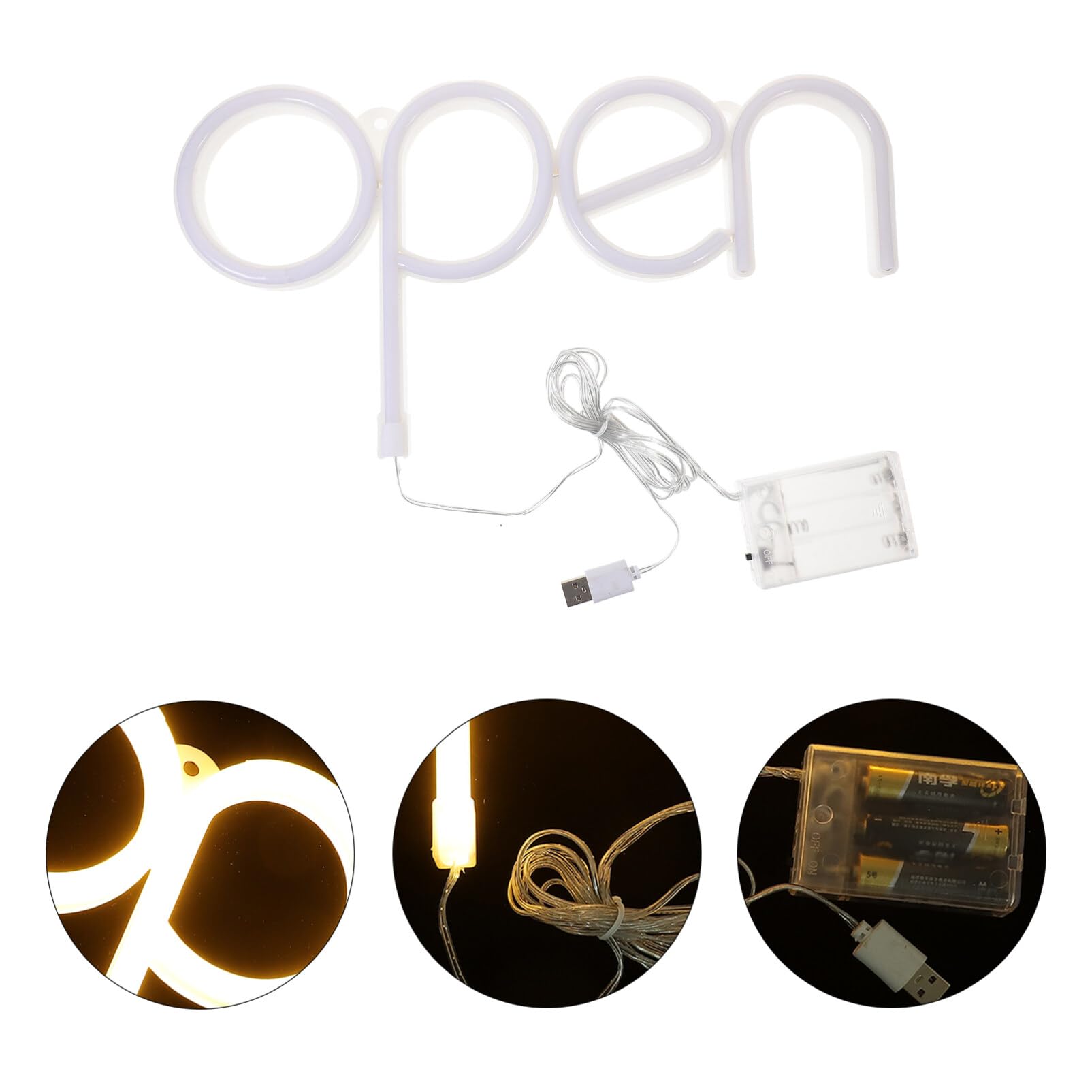 Homoyoyo LED Neon Open Sign Decorative Neon Lamp Festival Holiday Neon Light Decoration
