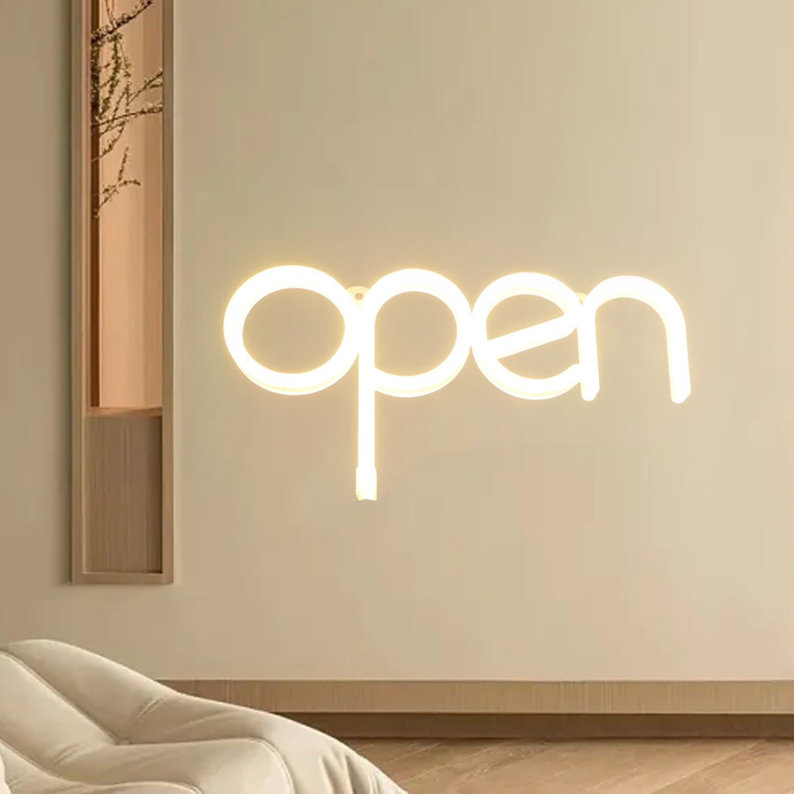 Homoyoyo LED Neon Open Sign Decorative Neon Lamp Festival Holiday Neon Light Decoration