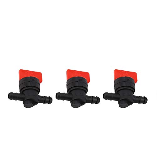 NIKOU Fuel Shut Off Valve - Fuel Gas Tank Shut Off Valves + Filters + Clamps Garden Brush Cutter Lawnmower Accessory