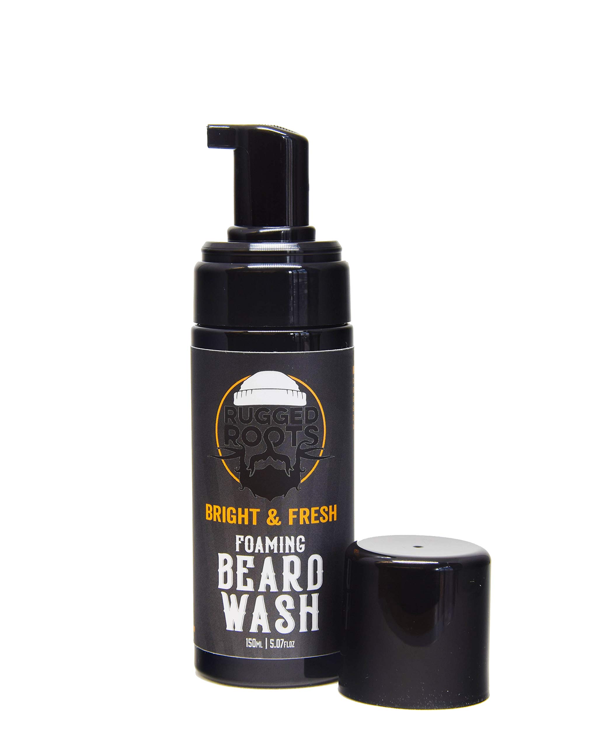 Rugged Roots Foaming Beard Wash -Refreshing Clean Scent of Spearmint, Unique Gift for Men