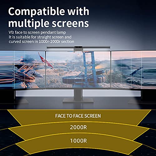 XINBAOHONG Screenbar E-Reading LED Computer Monitor Light Task Lamp, Gaming Lights, USB Powered Office Lamp with Backlight, Adjustable Brightness/Color Temperature Reading Light