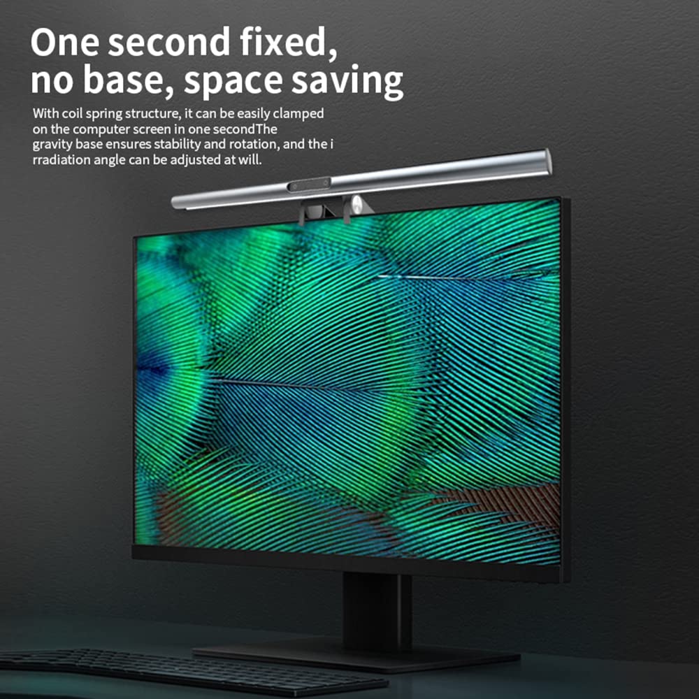 XINBAOHONG Screenbar E-Reading LED Computer Monitor Light Task Lamp, Gaming Lights, USB Powered Office Lamp with Backlight, Adjustable Brightness/Color Temperature Reading Light