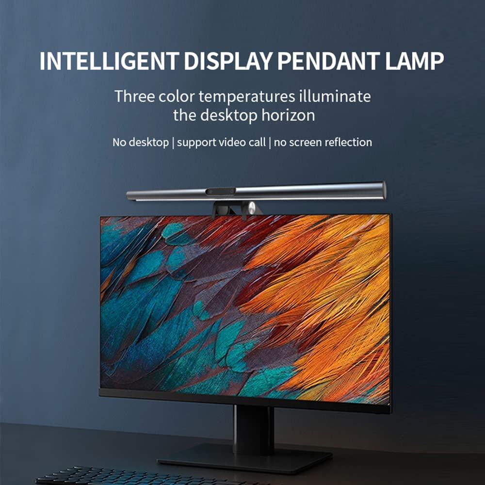 XINBAOHONG Screenbar E-Reading LED Computer Monitor Light Task Lamp, Gaming Lights, USB Powered Office Lamp with Backlight, Adjustable Brightness/Color Temperature Reading Light