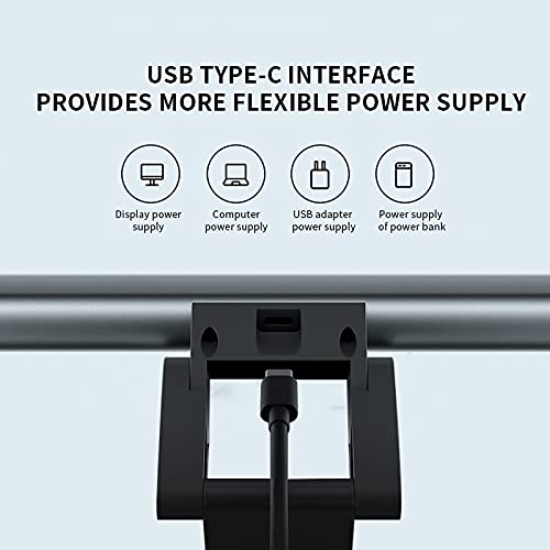 XINBAOHONG Screenbar E-Reading LED Computer Monitor Light Task Lamp, Gaming Lights, USB Powered Office Lamp with Backlight, Adjustable Brightness/Color Temperature Reading Light