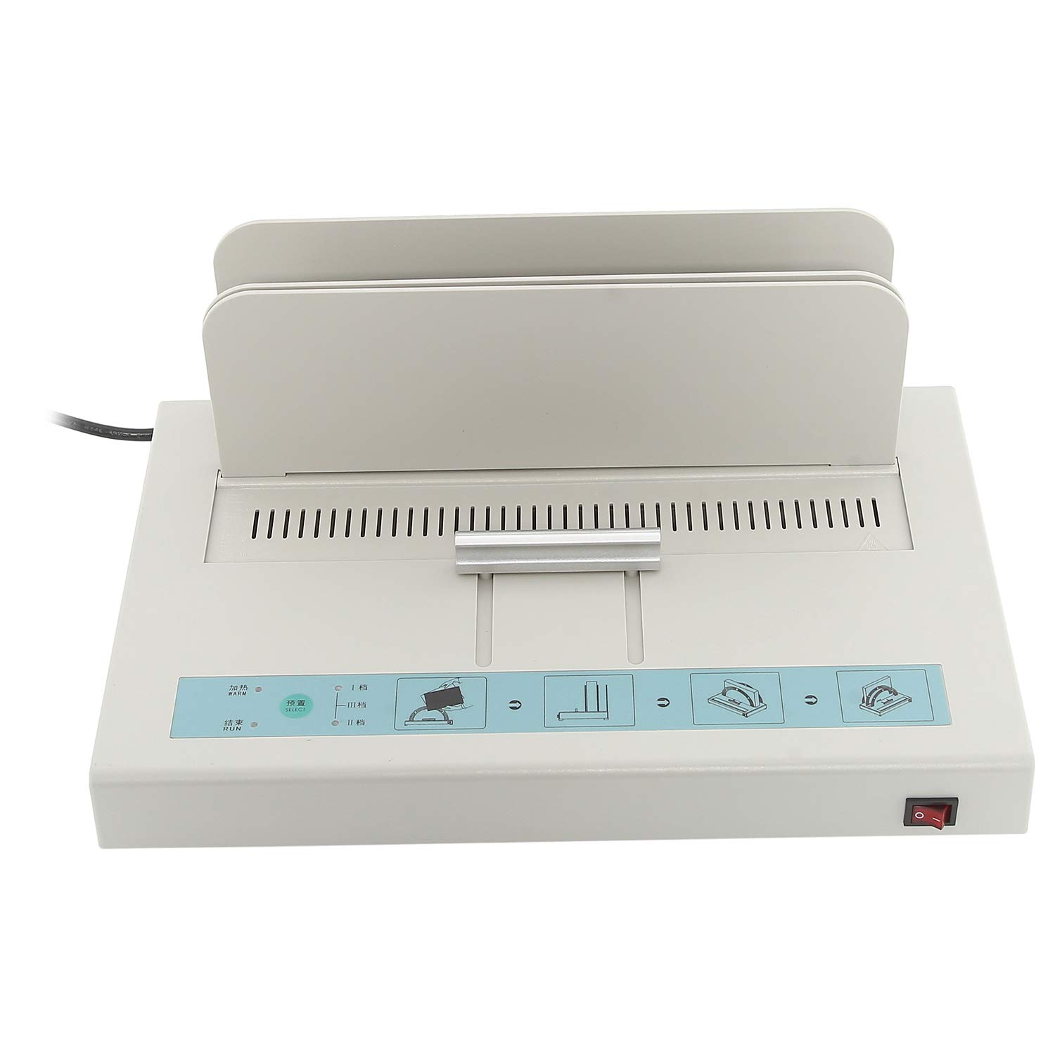 Yaegoo 110V Thermal Binding Machine 1-50MM Binding Thickness Universal Thermal Binding Machine Infrared Light Detecting Hot Melt Machine Contract Document Invoice Folder