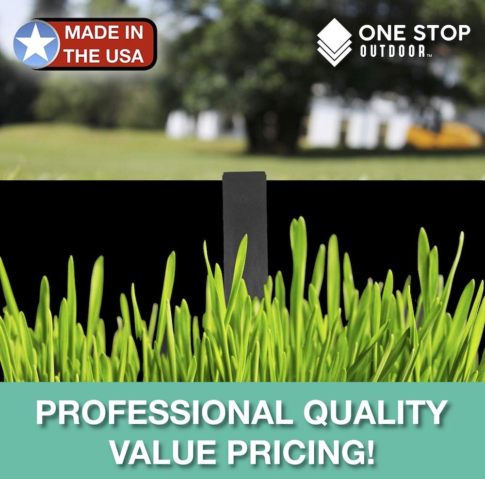 USA Made (25-Pack) Nylon Landscape Edging Anchoring Plastic Ground Stakes, 10-Inch Length - (Universal - Fits Most Brands EasyFlex Dimex Proflex) (25)