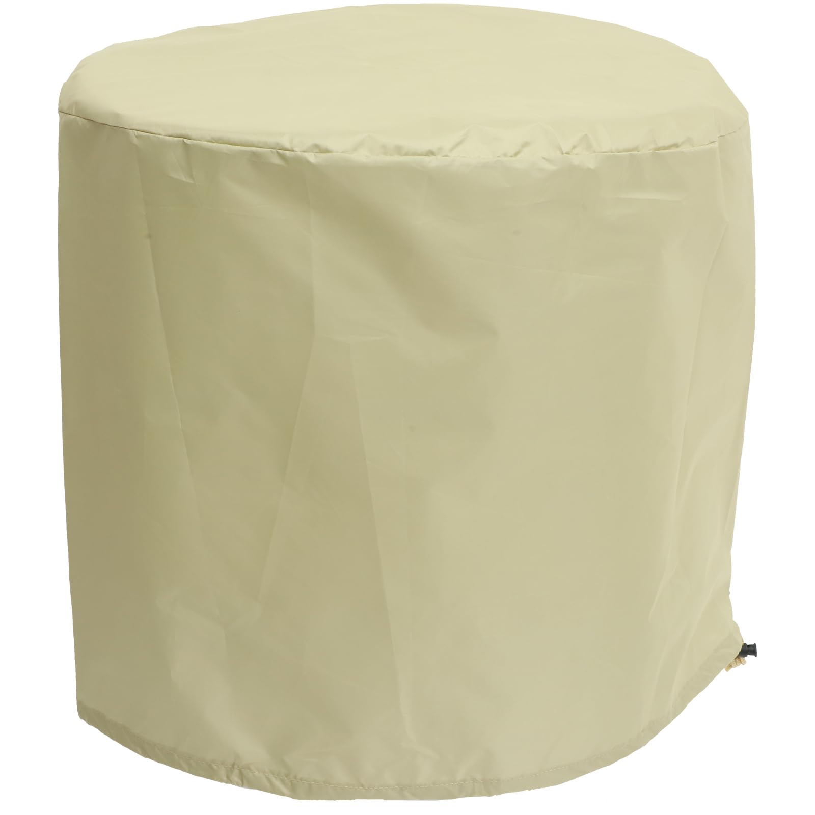 Yardwe Round Patio Table Cover Furniture Cover Outdoor Coffee Table Covers Tea Table Covers, 17.6 x 18.4 Inches