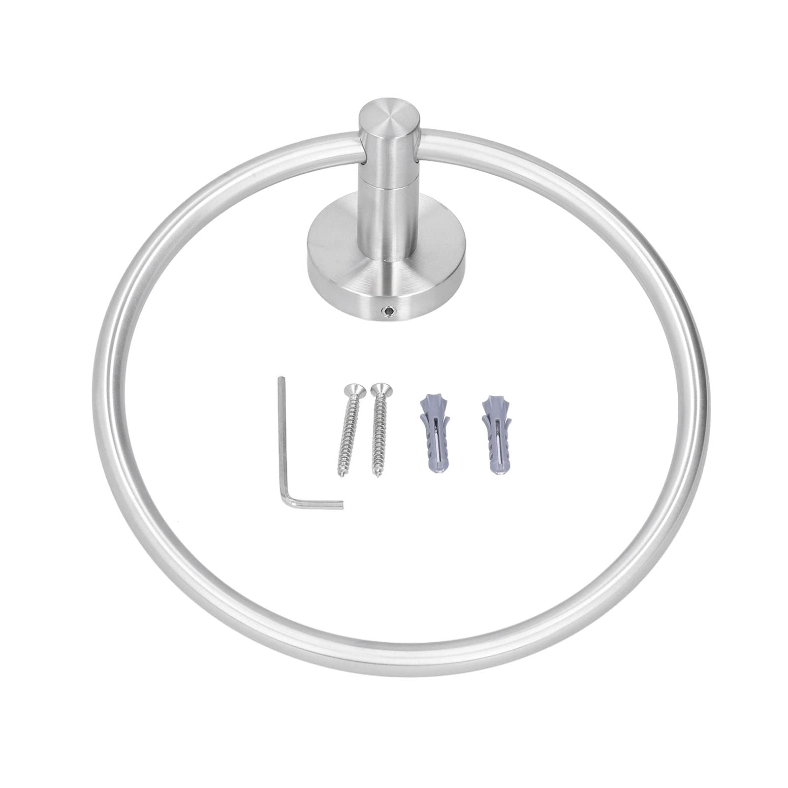 Towel Rack, Towel Ring Bathroom Hand Towel Holder Circle Wall Mounted Towel Storage Stainless Steel Shelf Storage, Modern Towel Hanger for Bathroom Kitchen Home Accessories