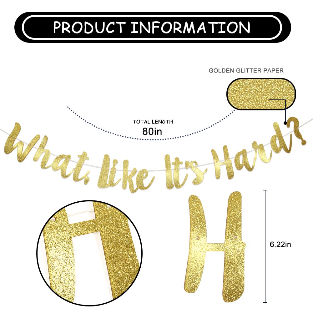 what like it's hard?banner,law school graduation banner, law school acceptance, entrance decorations, funny graduation decorations, party banner