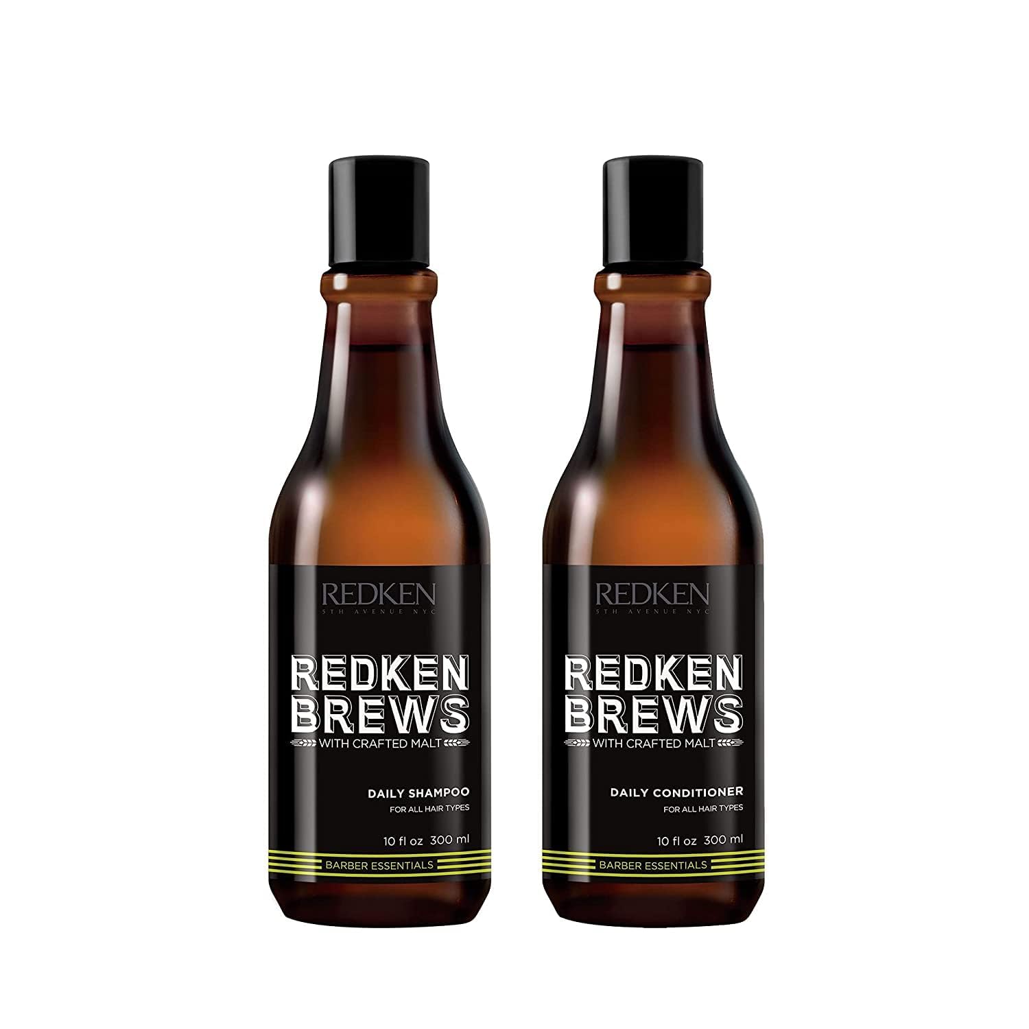 Redken Brews Daily Shampoo and Conditioner For Men, Lightweight Cleanser For All Hair Types