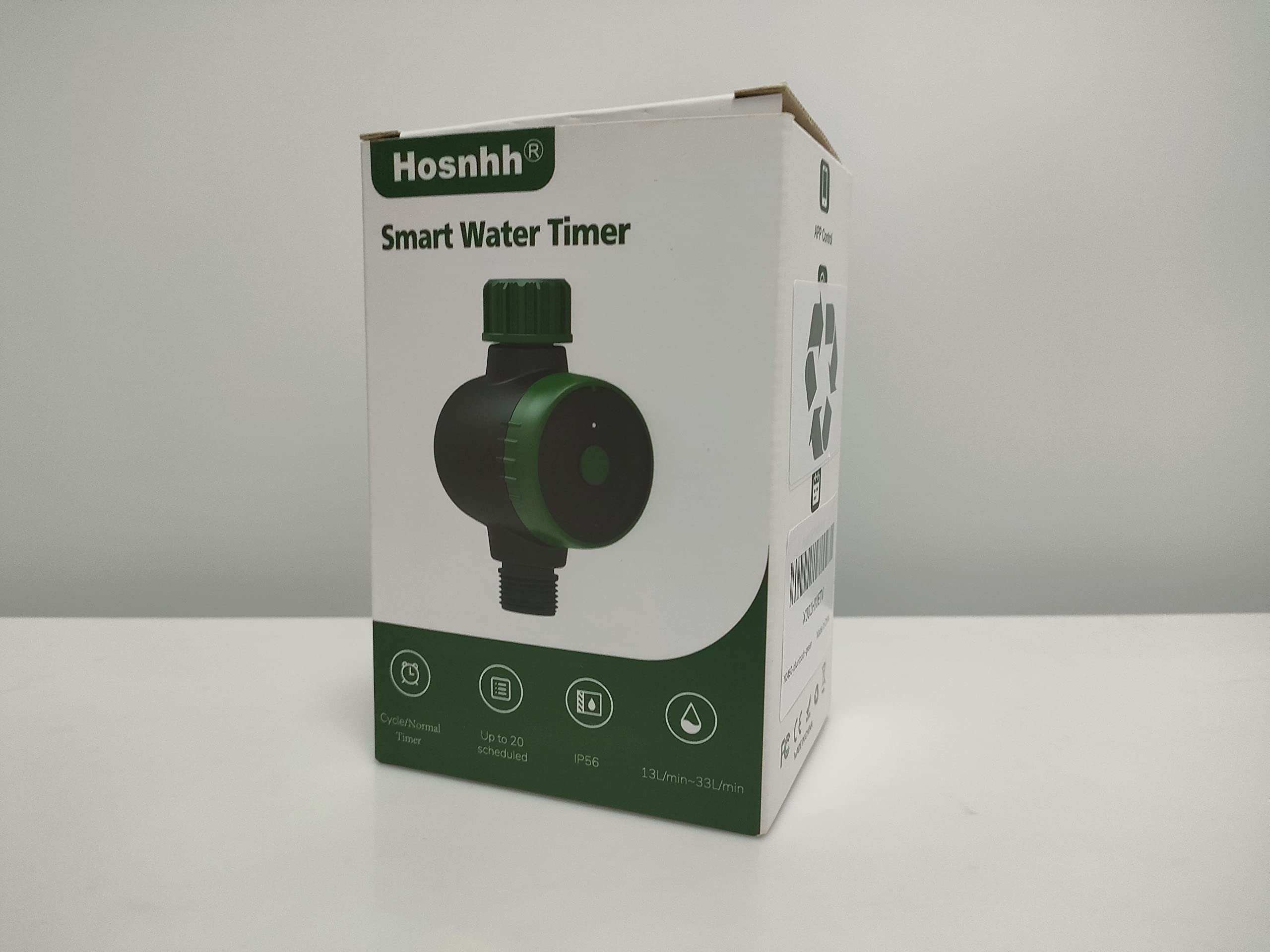 Bluetooth Sprinkler Timer, Single-Outlet Smart Water Timer Green Programmable Hose Timer with 3 Irrigation Mode of Rain Delay/ Manual/Automatic Outdoor Irrigation Timer for Lawn Garden Pool