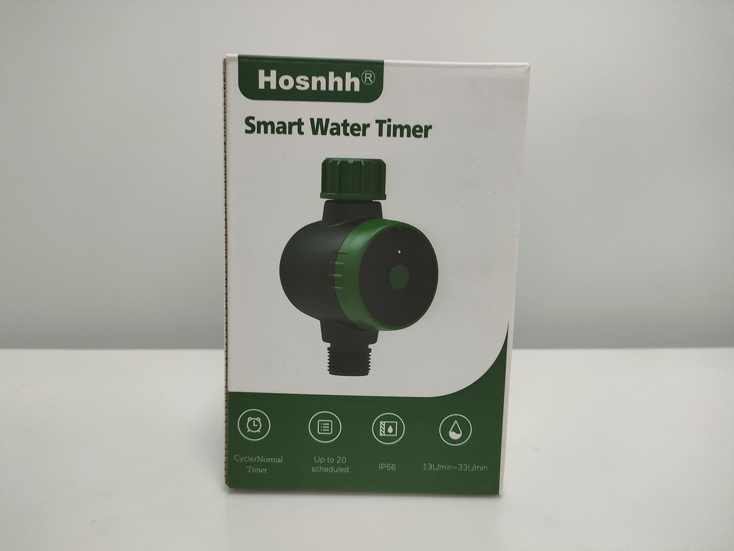 Bluetooth Sprinkler Timer, Single-Outlet Smart Water Timer Green Programmable Hose Timer with 3 Irrigation Mode of Rain Delay/ Manual/Automatic Outdoor Irrigation Timer for Lawn Garden Pool