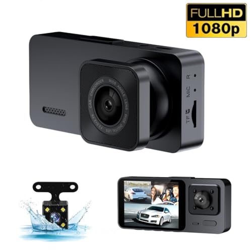 Dash Camera Dash Cam 1080P Dash Camera for Metal Automotive Cars DVR Driving Recorded with 2.0In IPS Screen Parking Monitor Loop Recording Accident Lock Motion Detection