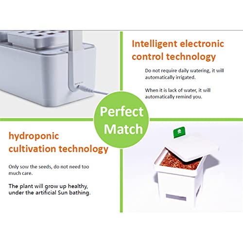 CheerGrow Hydroponics Growing System Smart Indoor Mini Garden Herb Kitchen Garden Kit with Built in LED Grow Light for Herbs/Vegetables/Flowers
