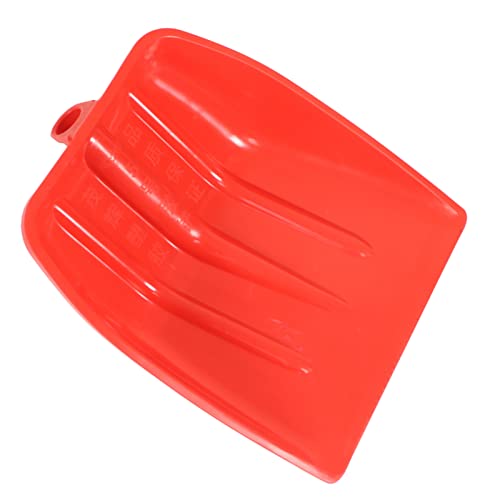 Emoshayoga Plastic Garden Shovel, Snow Shovel PP Red for Agriculture for Street Sweeper for Fallen Leaves(41 X 35cm / 16.1 X 13.8in)