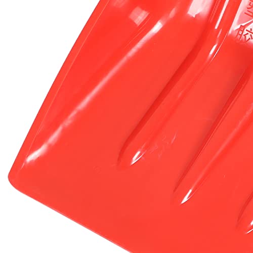 Emoshayoga Plastic Garden Shovel, Snow Shovel PP Red for Agriculture for Street Sweeper for Fallen Leaves(41 X 35cm / 16.1 X 13.8in)