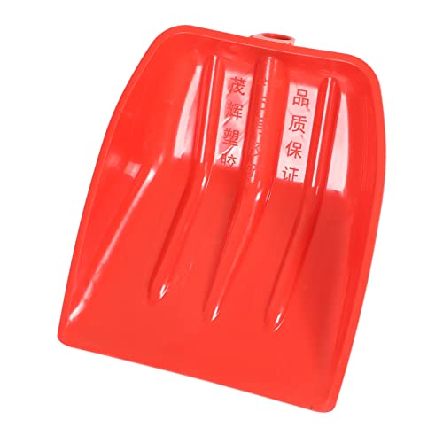 Emoshayoga Plastic Garden Shovel, Snow Shovel PP Red for Agriculture for Street Sweeper for Fallen Leaves(41 X 35cm / 16.1 X 13.8in)