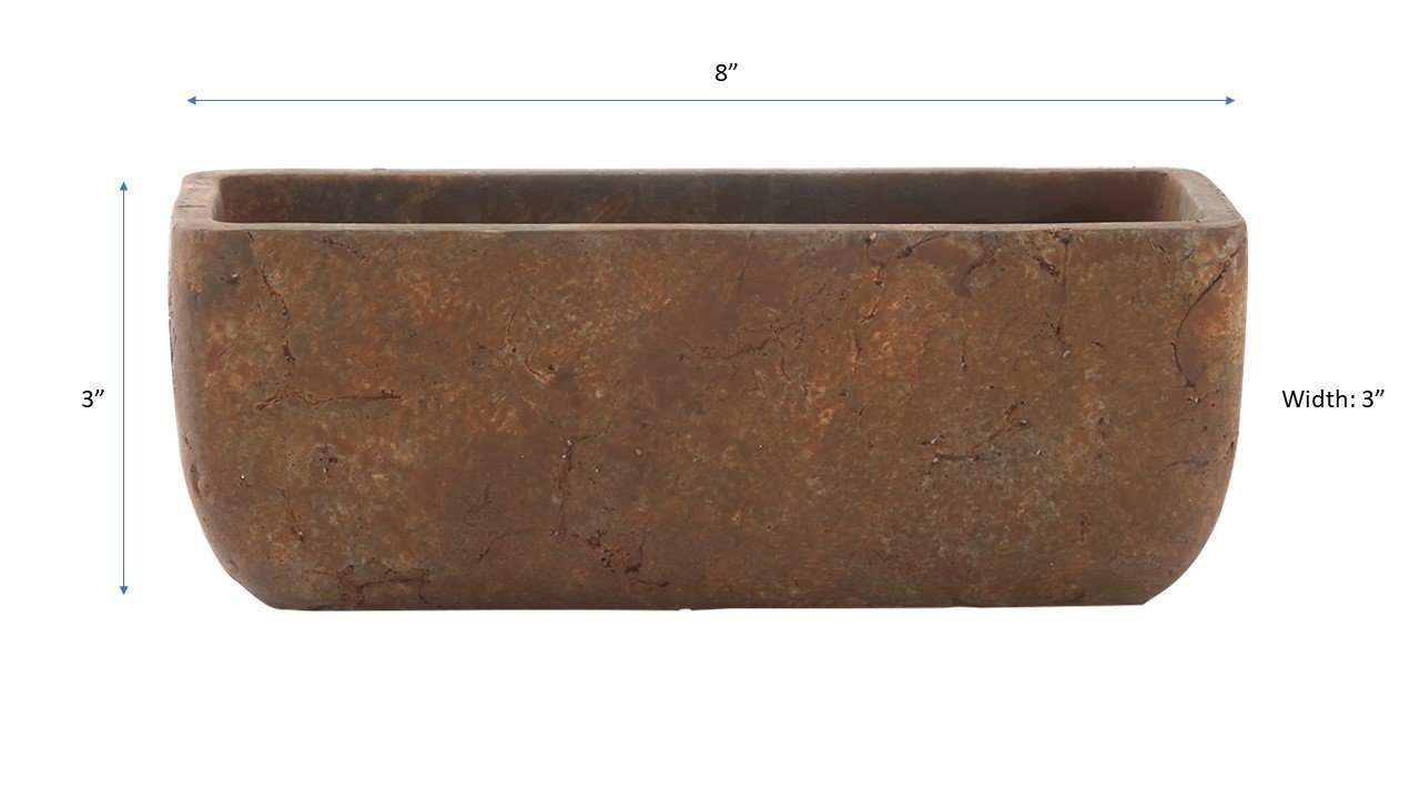 Classic Home and Garden 240001P-433 Dakota Trough, Rust, Large